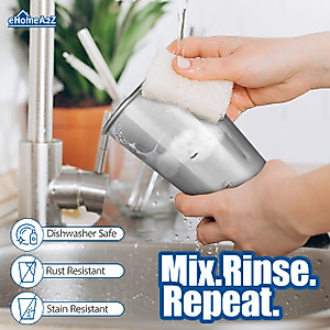 eHomeA2Z Malt Cup Stainless Steel Ice Cream Milkshake Commercial Grade 30 oz (1)