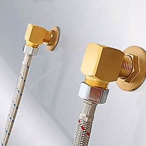 Installation Kit for Commercial Sink Faucet, Wall Mounting Installation Kit for Wall Mount Commercial Kitchen Faucet Backsplash Mount Set on Stainless Compartment Prep & Utility Sink