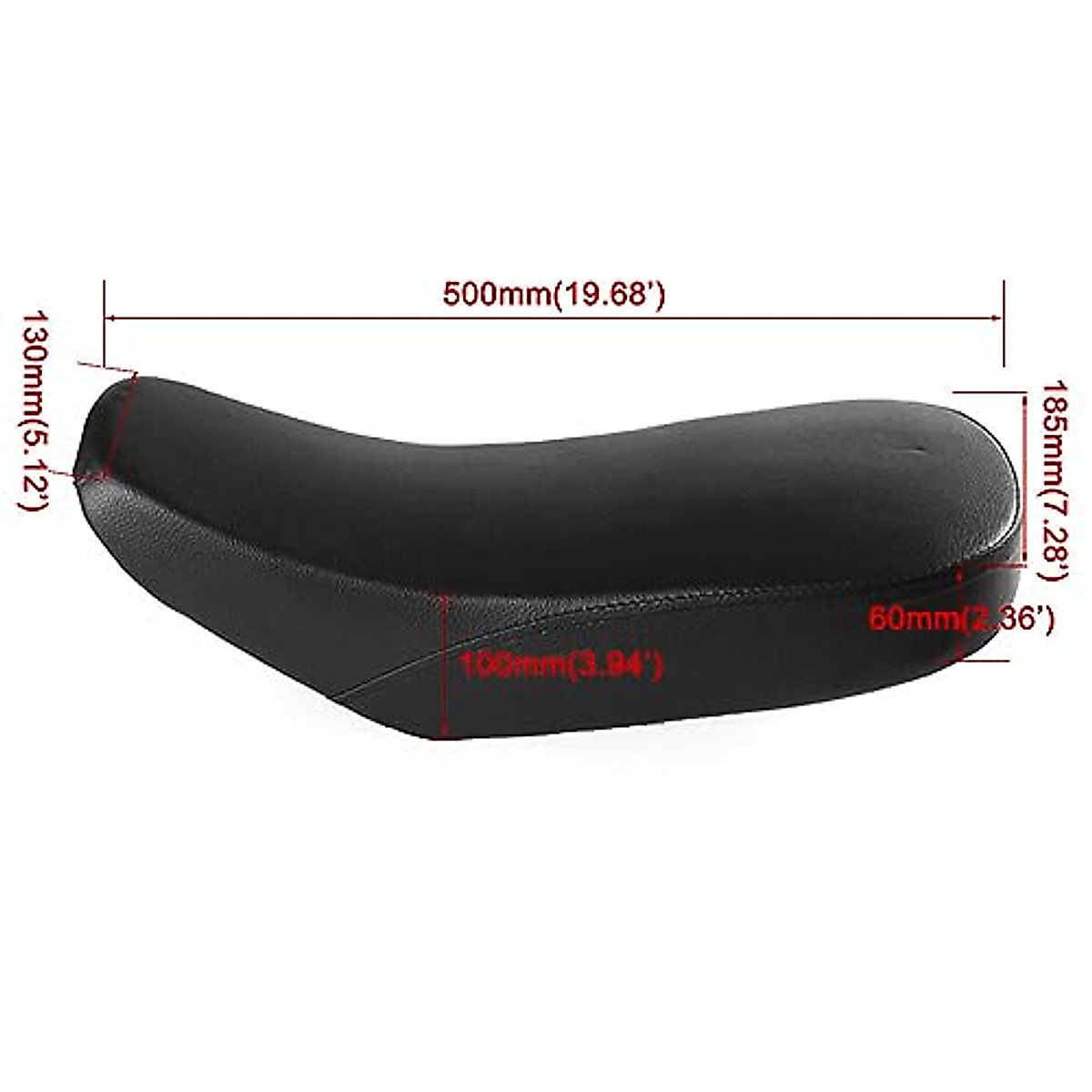 Universal ATV Seat Pad Motorcycle Seat Part Bike Seat Pad compatiable with 50cc 70cc 90cc 110cc TaoTao Chinese ATV Quad Bike kids Youth ATV quad four wheelers 4-Wheel Black