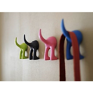 IKEA Bastis (BÄSTIS) dog cat pet leashes two loaded four loaded six mounted hanger hook a variety of colors (1, Green)