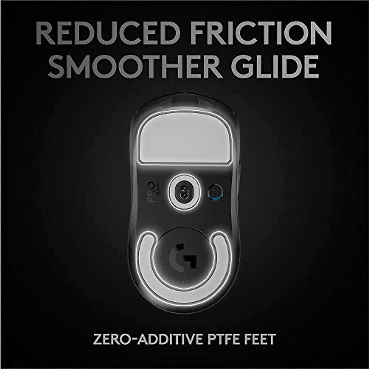Logitech G PRO X SUPERLIGHT Wireless Gaming Mouse, Ultra-Lightweight, HERO 25K Sensor, 25,600 DPI, 5 Programmable Buttons, Long Battery Life, Compatible with PC / Mac - Black