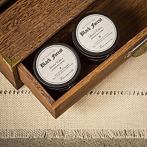 Archipelago Botanicals Black Forest Travel Tin Candle, Dark Ebony Wood, Douglas Fir and Black Currant Scent, Lead-Free Candle Wick, Burns Approx. 30 Hours (5.7 oz)