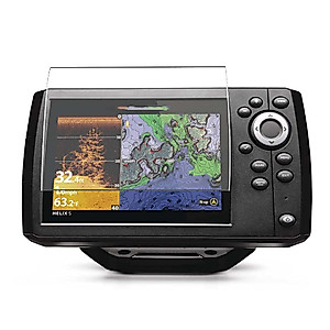 Puccy 3 Pack Screen Protector Film, compatible with humminbird HELIX 5 CHIRP GPS G3，DI GPS G3，GPS G3 PT 5" TPU Guard （ Not Tempered Glass Protectors ）