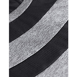 MOQIVGI Gym Clothes for Women Tops Short Sleeve Athletic Shirts and Tees Exercise Hiking Cycling Pilates Aerobics Yoga Activewear Grey XX-Large