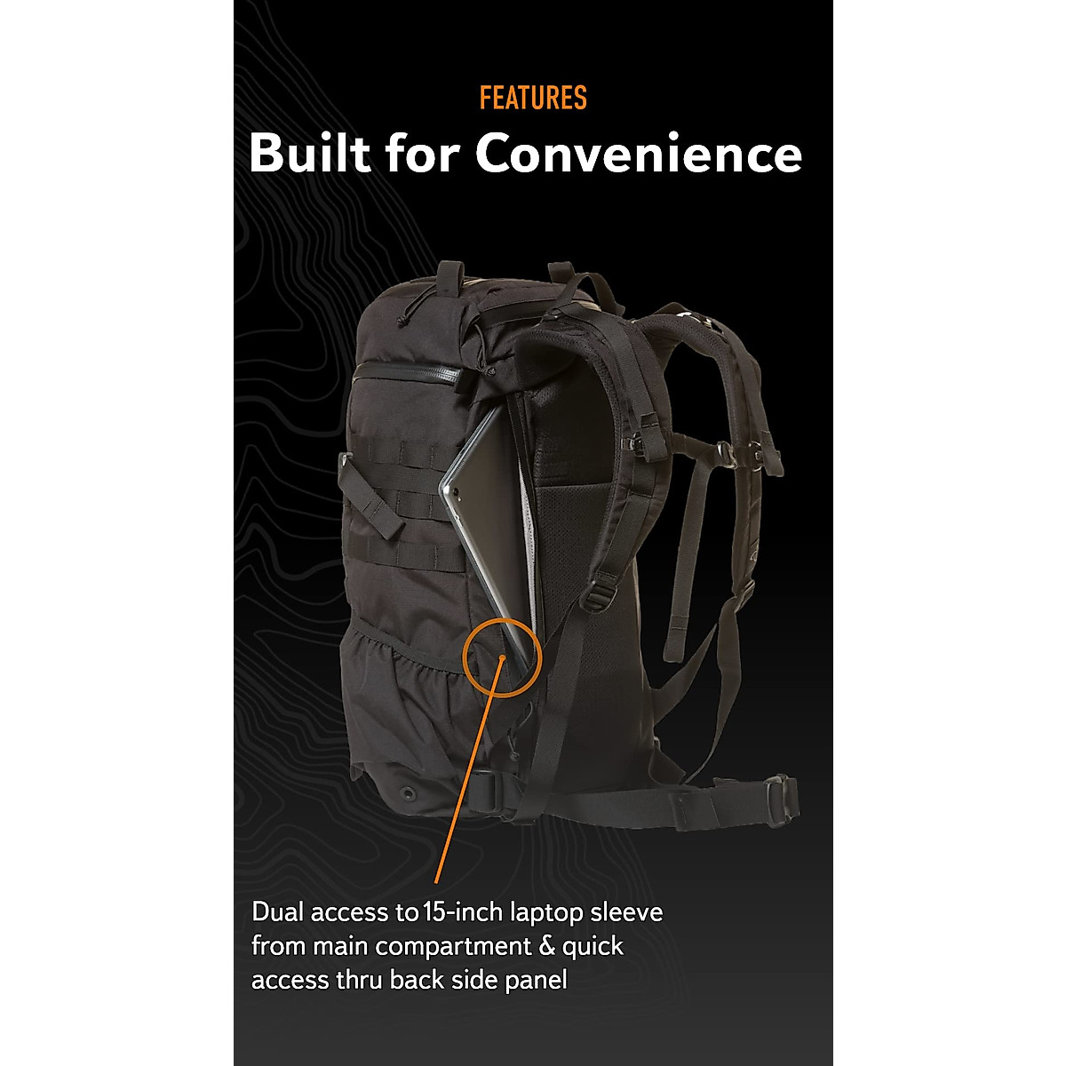 Mystery Ranch 2 Day Backpack - Tactical Daypack Molle Hiking Packs, Black, SM/MD