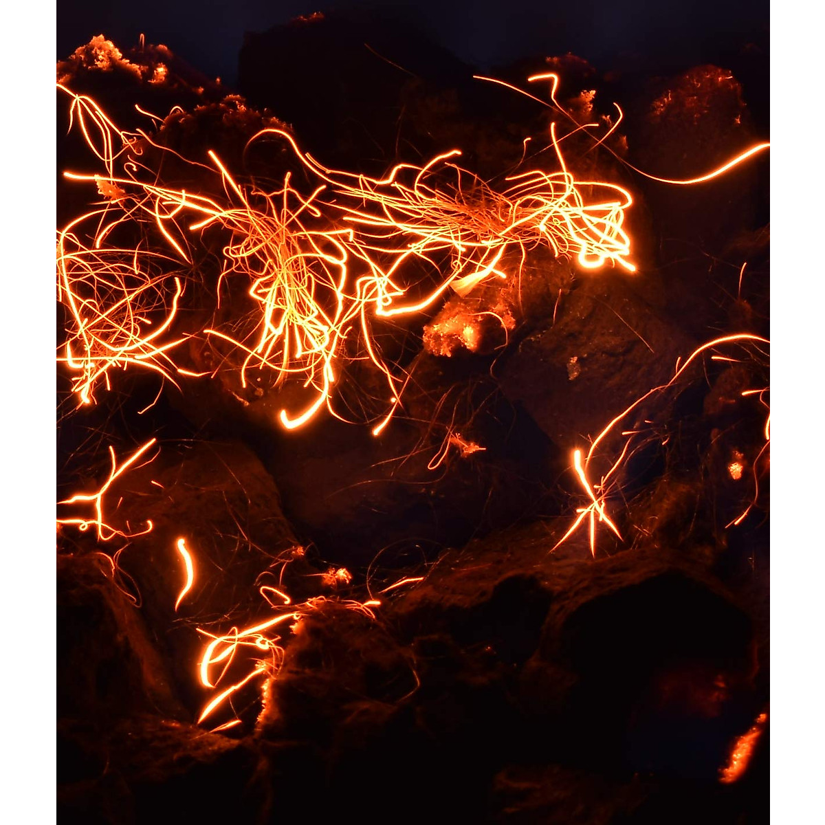 Enhance a Fire! 1 Gram Pack Neon Embers, Glowing Metallic Threads for Vented Gas Fireplaces & Log Sets| Made in USA!