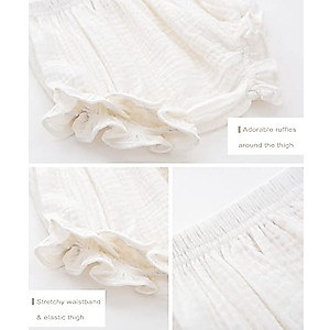 Enfants Chéris Baby Shorts Toddler Underwear Girls Diaper Cover White 3T