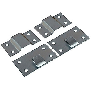 Tommy Docks Hook and Eye Seawall Bracket Set - Stationary Dock Shoreline Connector Piece - Steel Galvanized Boat Dock Hardware Part