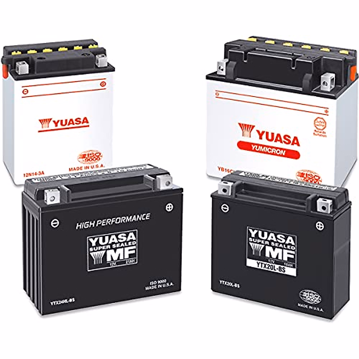 Yuasa YUAM327BS YTX7L-BS Maintenance Free AGM Battery with Acid pack