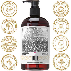 Laritelle Organic Anti-Thinning Conditioner | Fortifying, Strengthening & Rejuvenating | Prevents Hair Loss and Shedding, Promotes New Hair Growth | Ayurvedic Herbs, Lavender, Ginger, Rosemary