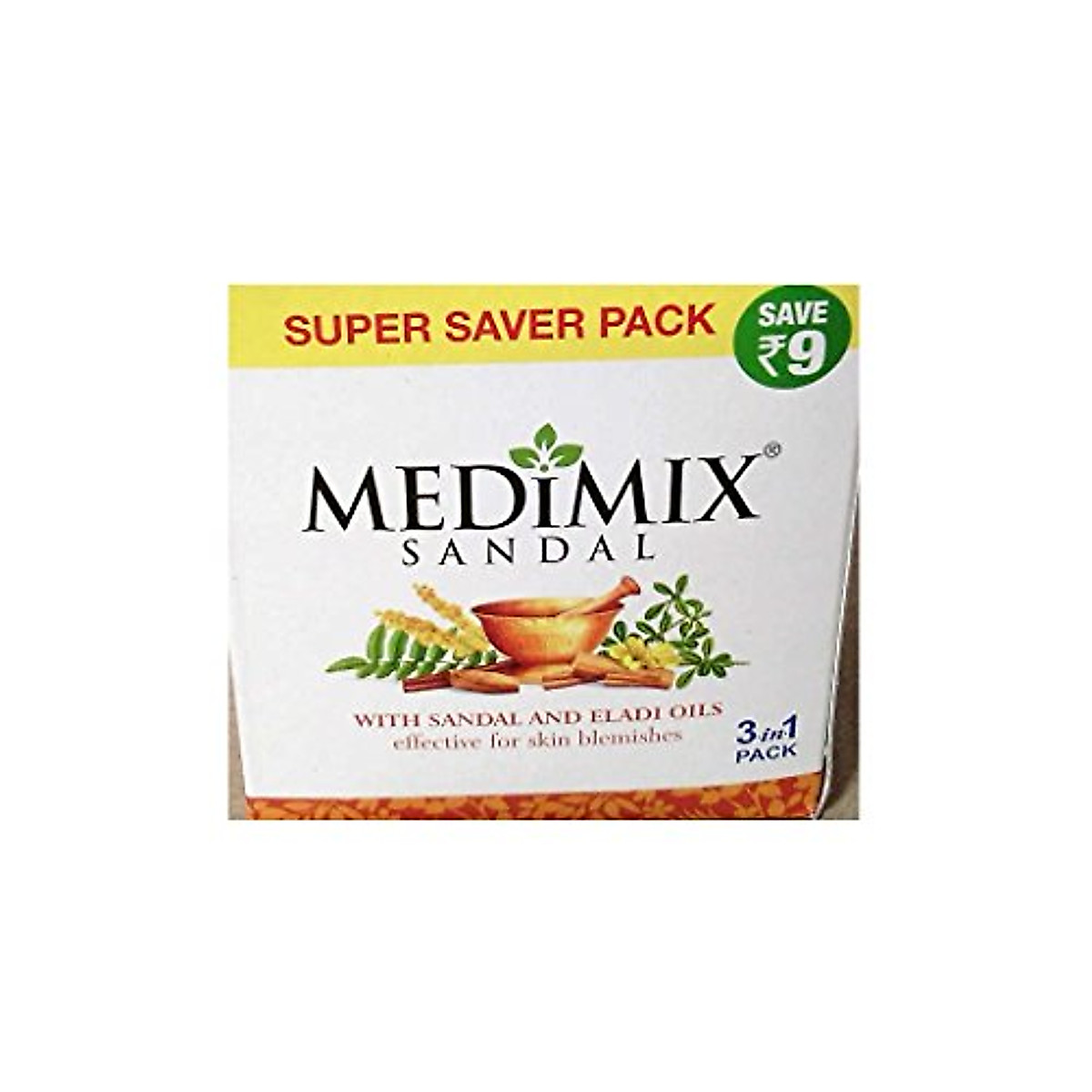 Medimix with Sandal and Eladi Oils Soap - 125 g (Pack of 3)