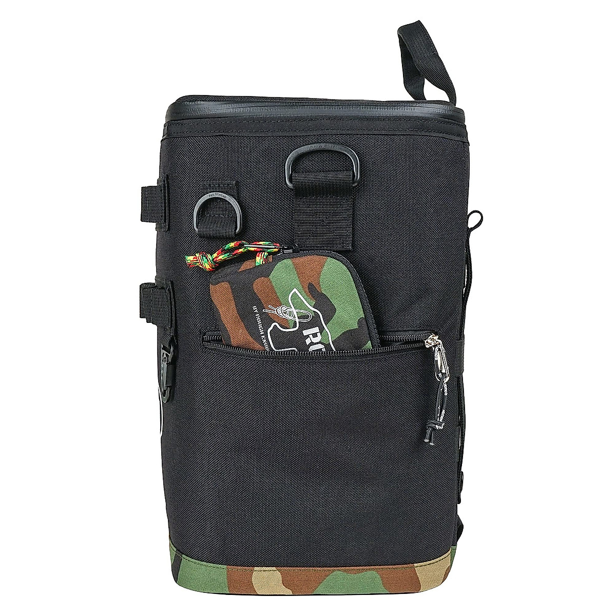 Rough Enough Portable Soft Wine Can Cooler Bag for Beach Day Camp Fishing Golf with Molle System 15L