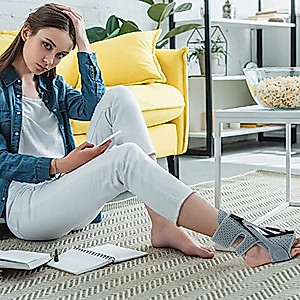 TURUM Plantar Fasciitis Night Splint, Upgrade 3 Adjustable Straps Plantar Fasciitis Relief Night Splint for Women & Men, Relief Brace for Plantar Fasciitis Relief, Achilles Tendonitis and Foot Drop