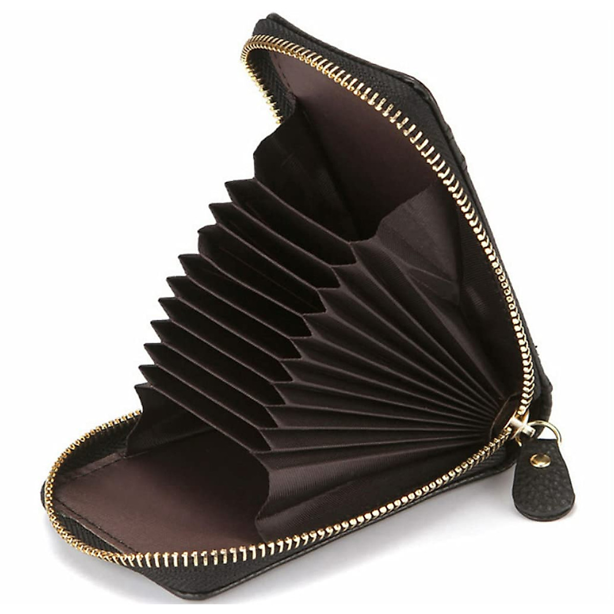 qqee Wallet Credit Card Wallet Zipper Small Wallet RFID Blocking Wallet Both Men and Women Can Use