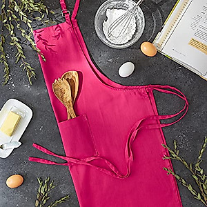 DII Everyday Basic Kitchen Collection, Chef Apron, Neon Pink
