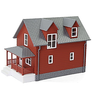 HO Scale Model Building 1:87 Residential Modern House Assembled Architectural for Model Train Layout Diorama JZHO01 (White)