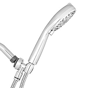 Waterpik ShowerClean Pro Hand Held Shower Head High Pressure Rinser With Built-in Power Jet Wash Shower Cleaner In Chrome, QCW-763ME
