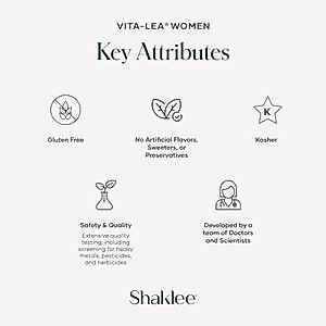 Shaklee - Vita-Lea® Women High-Potency Multivitamin & Multimineral for Women - Prenatal/Postnatal Support with 800 mcg Folic Acid, 200 mcg Iodine, 18 mg Iron - 240 Tablets