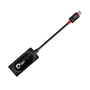 SIIG USB Type C to Gigabit Ethernet Adapter - 10/100/1000 Mbps LAN adapter for Windows and Mac Systems, Thunderbolt 3 (Black)