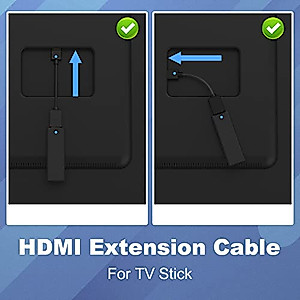 VCE HDMI Extension Cable Male to Female Adapter Short HDMI Extender Support 4K 3D Compatible with Google Chrome Cast, Roku Stick, HDTV, Laptop and PC