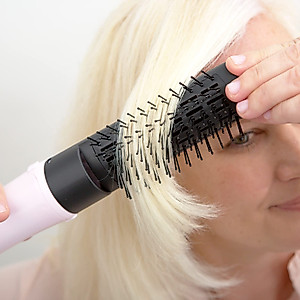 Calista Tools Calista StyleDryer Pro Custom Blowout, 2-in-1 Styling Tool, Blow Dryer and Styling Brush for All Hair Types, Includes 2 Brush Attachments, Powder Pink, 2", Medium, 1 ct.