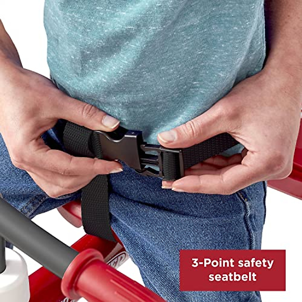 Radio Flyer Pedal & Push 4-in-1 Stroll ' N Trike®, Red Tricycle, for Toddlers Ages 1-5 (Amazon Exclusive), Toddler Bike