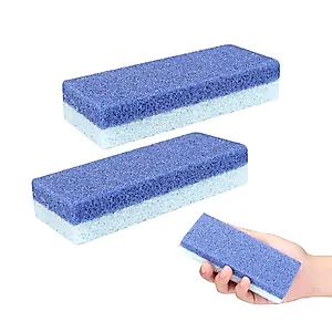 Professional Pedicure Foot Pumice Stone for Feet Skin Callus Remover and Scrubber for Dead Skins 2 Sided (Pack of 2)