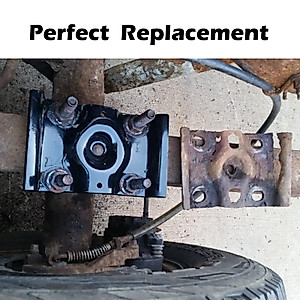 Pair Rear Suspension Axle Leaf Spring U-Bolt Counter Top Plate Bracket Fit for 1999-2010 Ford F-250 F350 Super Duty Excursion