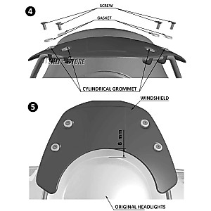 Motorcycle Windscreen Windshield Wind Shield Screen Protector For Vespa GTS300 SUPER GTS 300 Super 2018 2019 2020 2021 2022