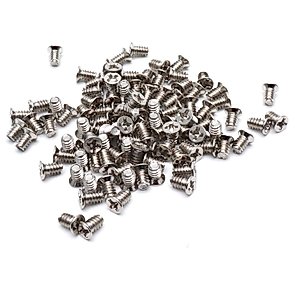 Xiaoyztan 100Pcs #6-32 Cross Drive Flat Head Machine Screw 3.5mm PC Computer Case Hard Drive Screws Full Thread Fastener