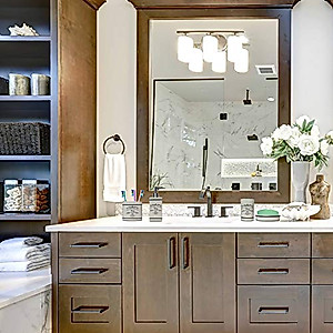 Blue Donuts 4 Piece Paris White Bath Accessory Set