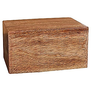 Wood Human Funeral Cremation Urn for Human Ashes Urn X Large Size Natural Plain - Honor Your Beloved One,Wooden Urns Hand-Crafted, Wood Memorial Pet Urns for Dogs