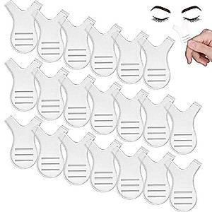 48 Pieces Y Shape Eyelash Brush Lash Perm Lift Brush Makeup Beauty Tool for Lash Grafting Eyelash Extension Cleanup Supplies (Transparent)