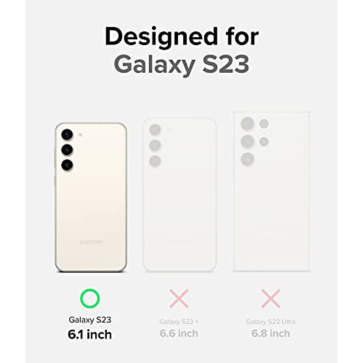 Ringke Onyx [Feels Good in The Hand] Compatible with Samsung Galaxy S23 Case, Anti-Fingerprint Technology Prevents Oily Smudges Non-Slip Enhanced Grip Precise Cutouts for Camera - Black