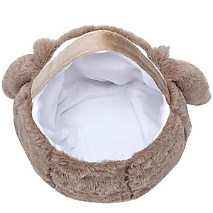 Plush Easter Bunny Basket for Kids Boys Girls Easter Buckets with Long Plush Ear Personalized Egg Hunting Bags,Bunny Kids Easter Tote Bags for Easter Decorations Candy…