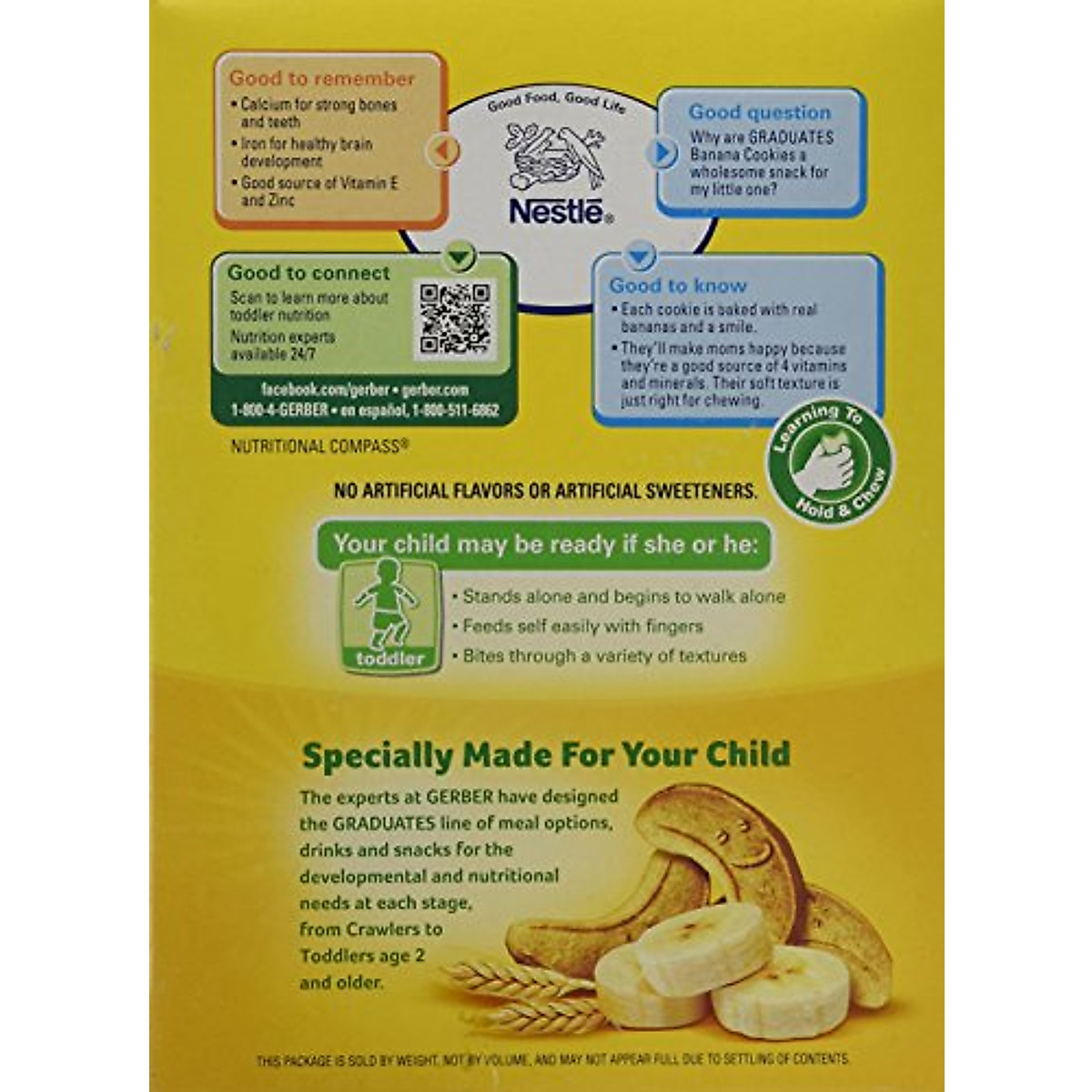 Gerber Graduates, Cookies, Banana, 5 oz