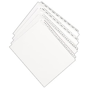 Avery Individual Letter I, Legal Exhibit Unpunched Dividers for Use with Any Binding System, 25 Side Tab Dividers Per Set, Helvetica Type, 3 Sets (21897)