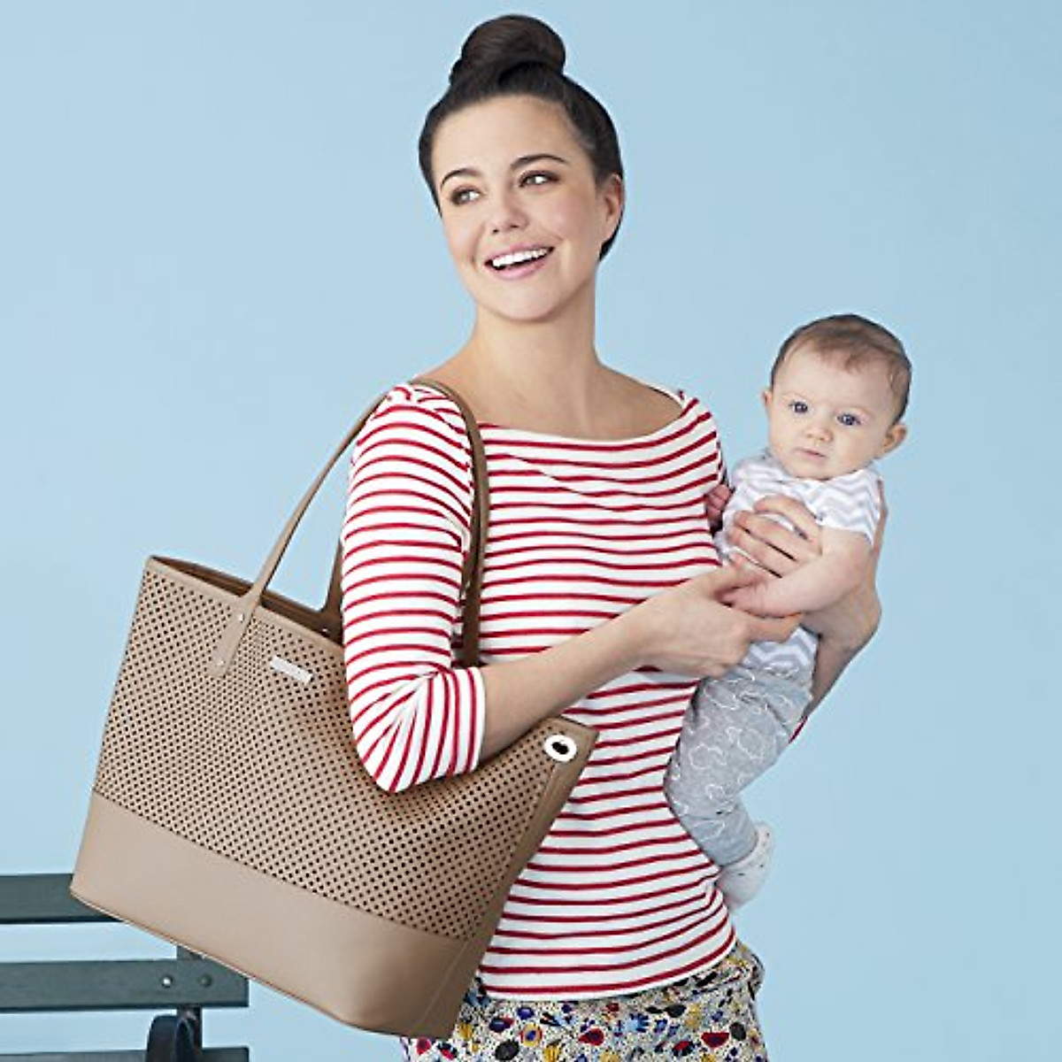 Skip Hop Duet 2-in-1 Diaper Tote, Taupe