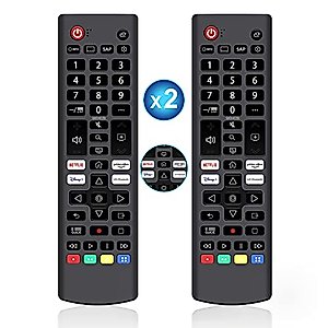 【Pack of 2】 2023 New Universal Remote Control Replacement for LG-TV-Remote,Compatible for All LG UHD OLED QNED LCD Webos NancoCell 4K 8K Smart TV with Netflix,Prime Video,Disney,LG Channels Button