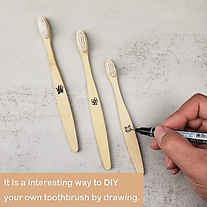 SEVENHEAD Bamboo Toothbrushes (2 Black - Kids)