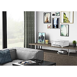 Canon TS8220 Wireless All in One Photo Printer with Scannier and Copier, Mobile Printing, White, Works with Alexa