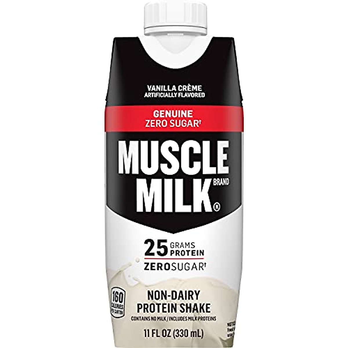 Muscle Milk Genuine Protein Shake, Vanilla Crème, 25g Protein, 11 Fl Oz (Pack of 4)