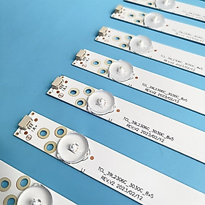 WAHRE LED Backlight Strip Fit for T CL_39L2306C_3030C_8X5 4C-LB39T-YHB 006-p2k2051b Fit for Sanyo DP39D14 Fit for Thomson T39ed10dhu-01b Lvf390cmdx E2 V2