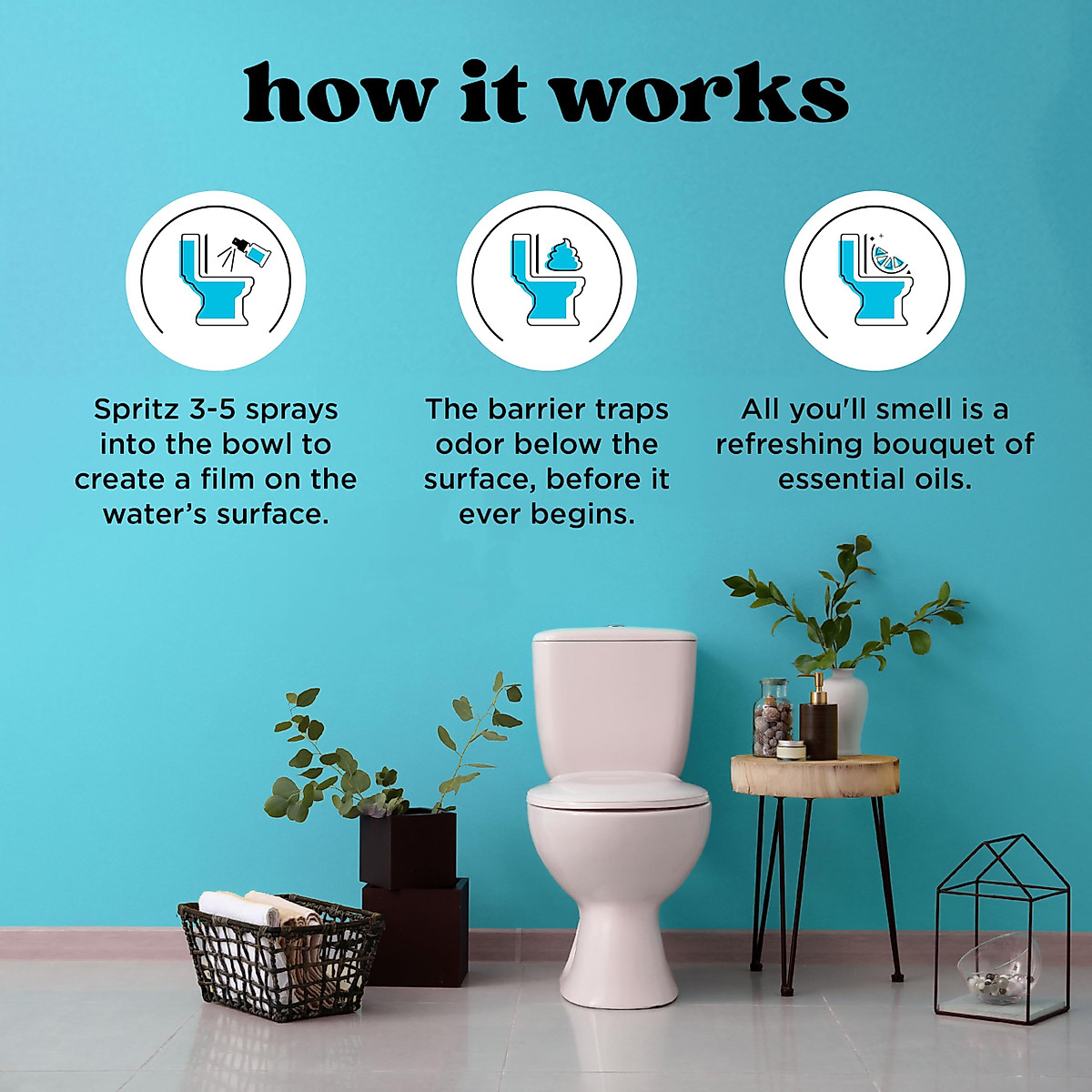 Poo-Pourri Before-You-Go Toilet Spray, Fresh Air, 2 Fl Oz - Jasmine, Fresh Air and Mint