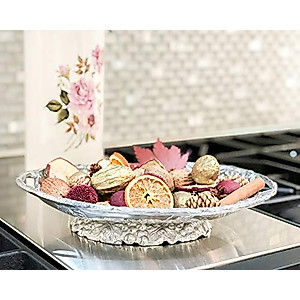 Arthur Court Designs Aluminum Grape Footed Side Dish Server 11 inch Long