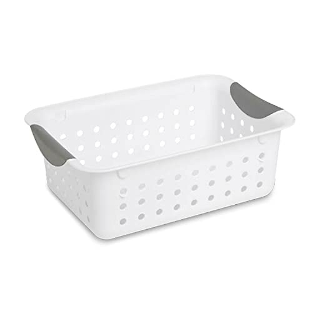 Sterilite Set of Ultra Plastic Storage Baskets with Handles Including 12 Small, 12 Medium, and 6 Large Containers for Home Organization, 30 Count