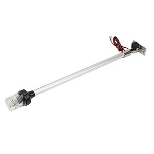 LED Anchor Light, Waterproof PC Lampshade LED Stern Pole Light Anti Rust for Fishing Boats