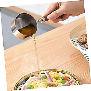 FUNOMOCYA Reusable Small Sauce Boil Container with Handle Random Pattern Kitchen Saucepan for Cooking and Sauces Ideal for Boiling and Heating