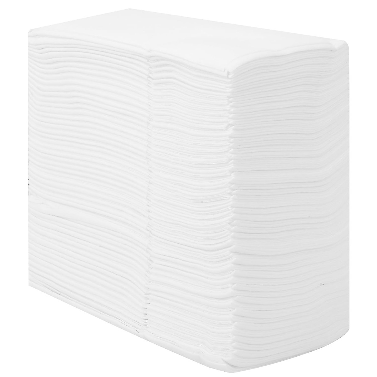 Trimming Shop White Disposable Linen Feel Cloth Napkins with Built-in Flatware Pocket, Pre-Folded Paper Hand Napkins for Wedding, Dinners, Events, Kitchen, Birthday Parties, Decoration (Pack of 50)