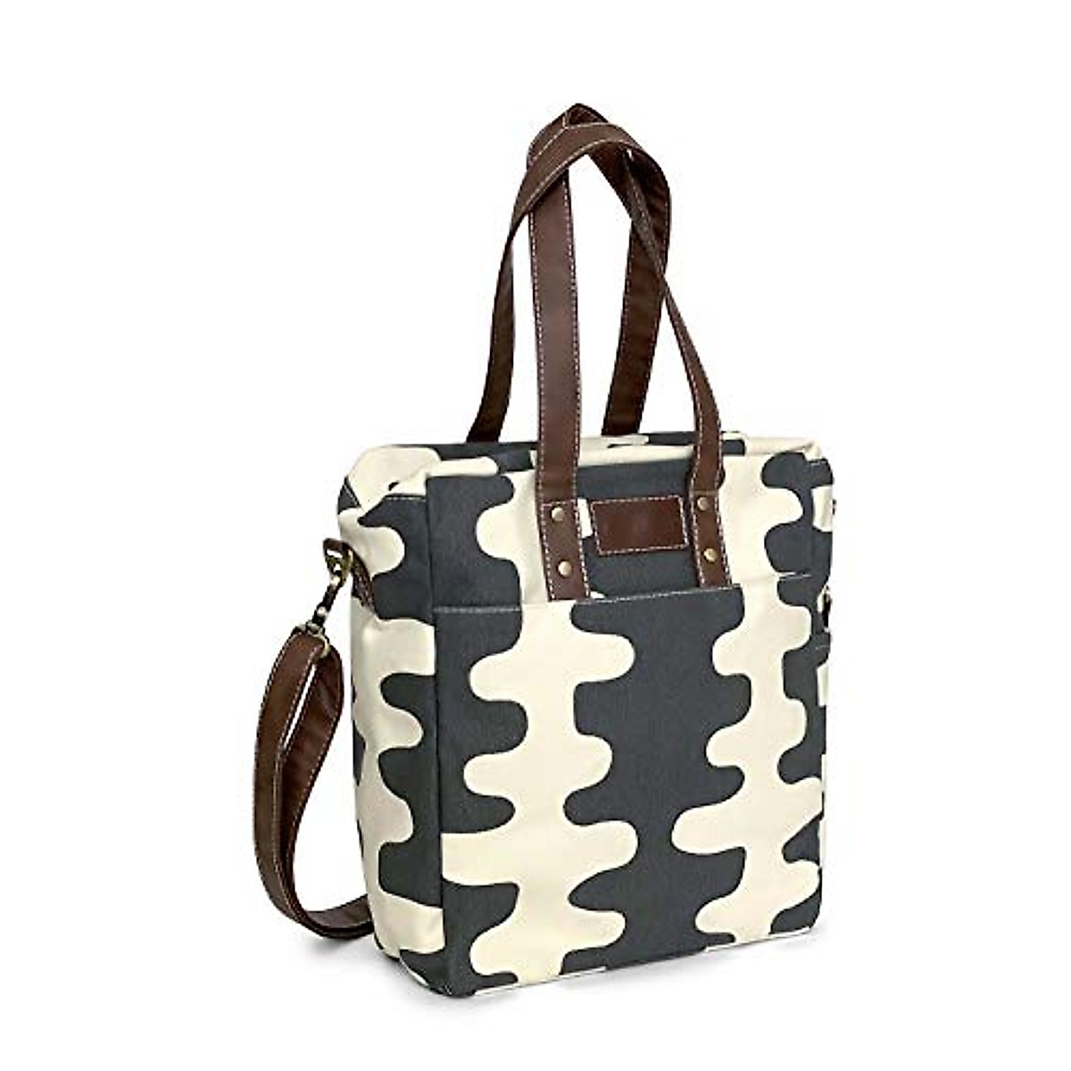 Maika Recycled Canvas Commuter Tote Bag, Echo Charcoal